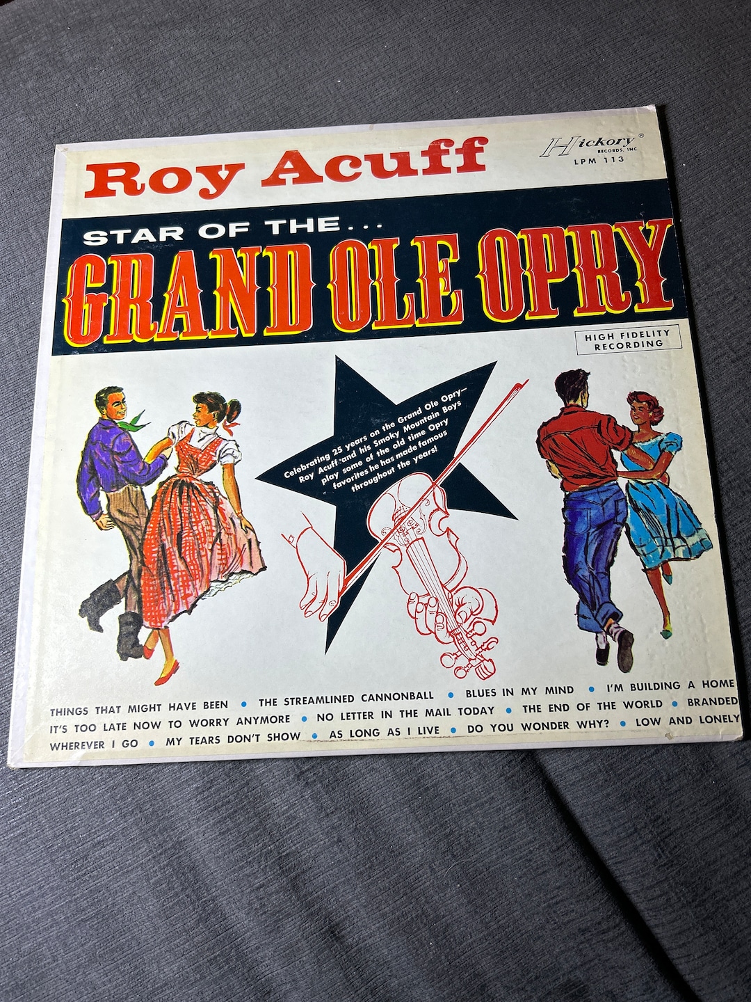 Roy Acuff grand Ole Opry Vinyl-like New - Etsy