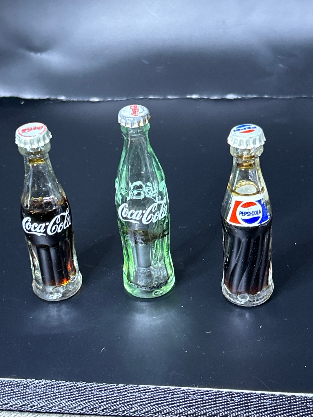 3 Miniature Coke and Pepsi Bottles 3 Inches - Etsy