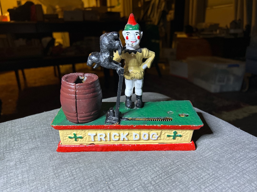 Antique Cast Iron Bank (1960’s Replica) Works - Etsy