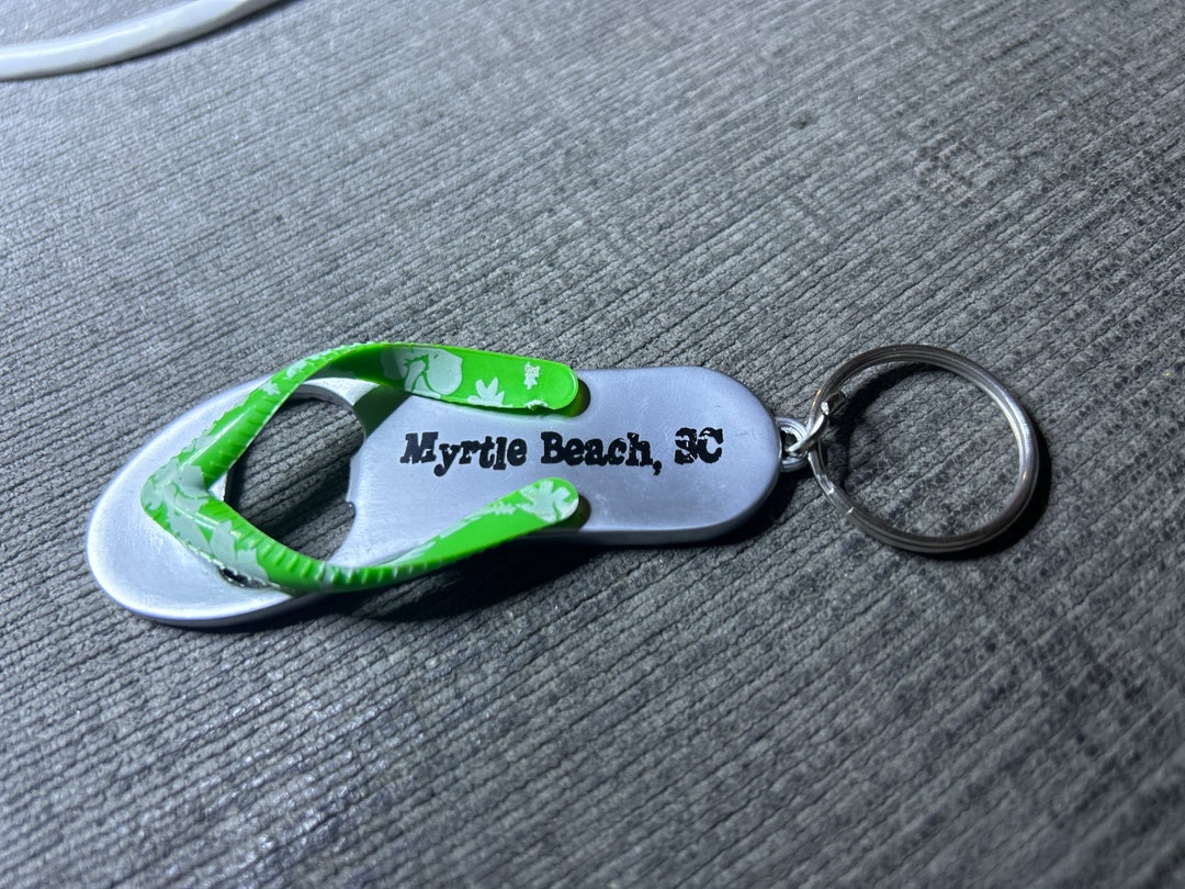 Myrtle Beach, SC “sandal Keychain” Bottle Opener - Etsy