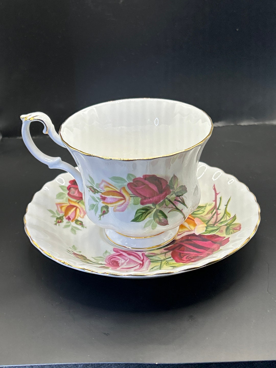 Royal Albert kings Ransom Cup and Saucer-roses - Etsy