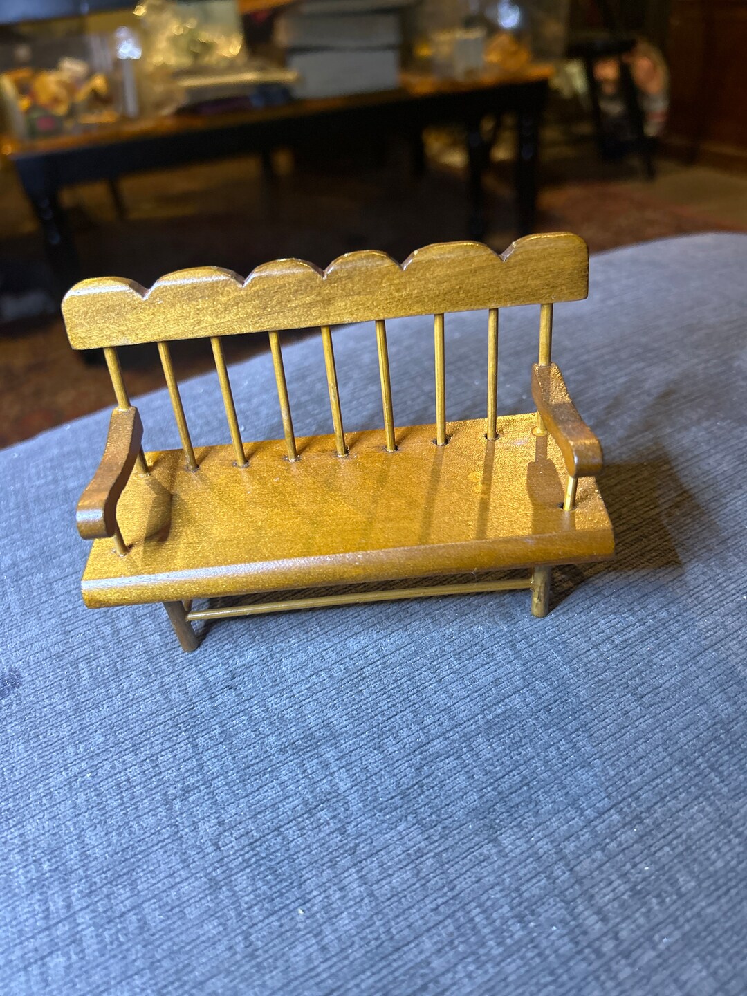 Shackman Miniatures (maple Bench) Dollhouse-like New 1/12th Scale - Etsy