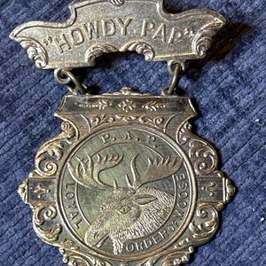 Loyal Order of Moose howdy Pap Vintage Pin schwaab Co Milwaukee Pin is ...