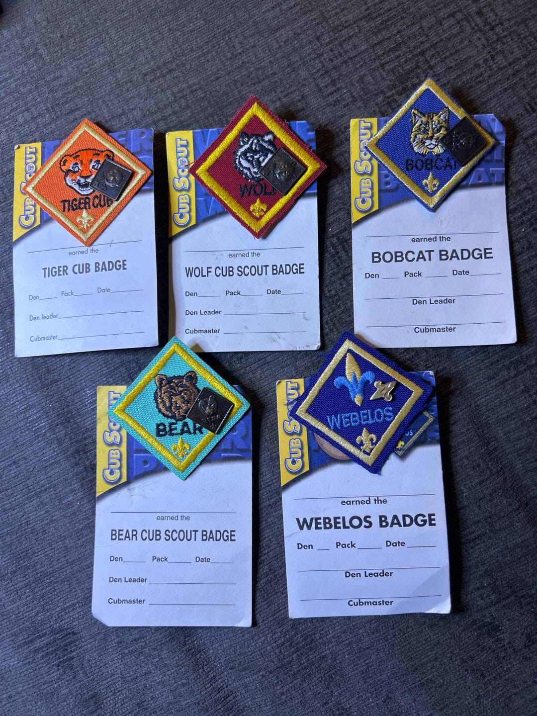 Cub Scout Pin and Patch Lot 5 Pieces Vintage New Old Stock - Etsy