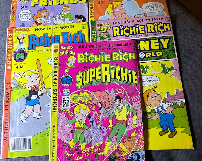 5 Richie Rich Comic Books (1979-1980) - Etsy
