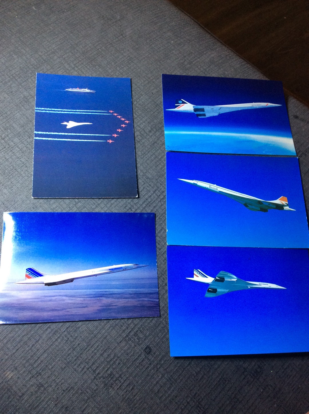 5 Concorde Postcards (air France-british Airways) New “1980’s - Etsy