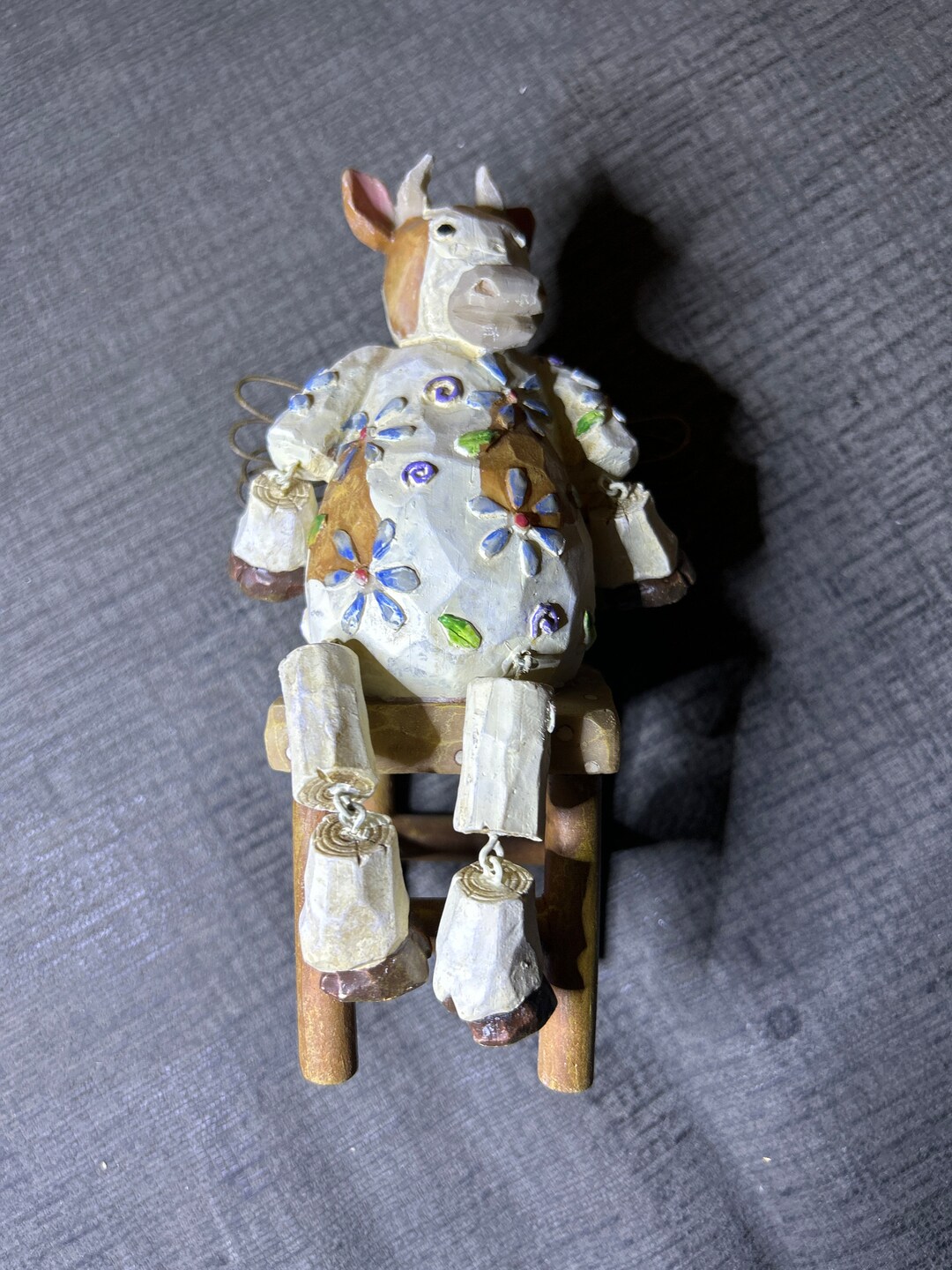6 Inch Resin Cow on Chair - Etsy