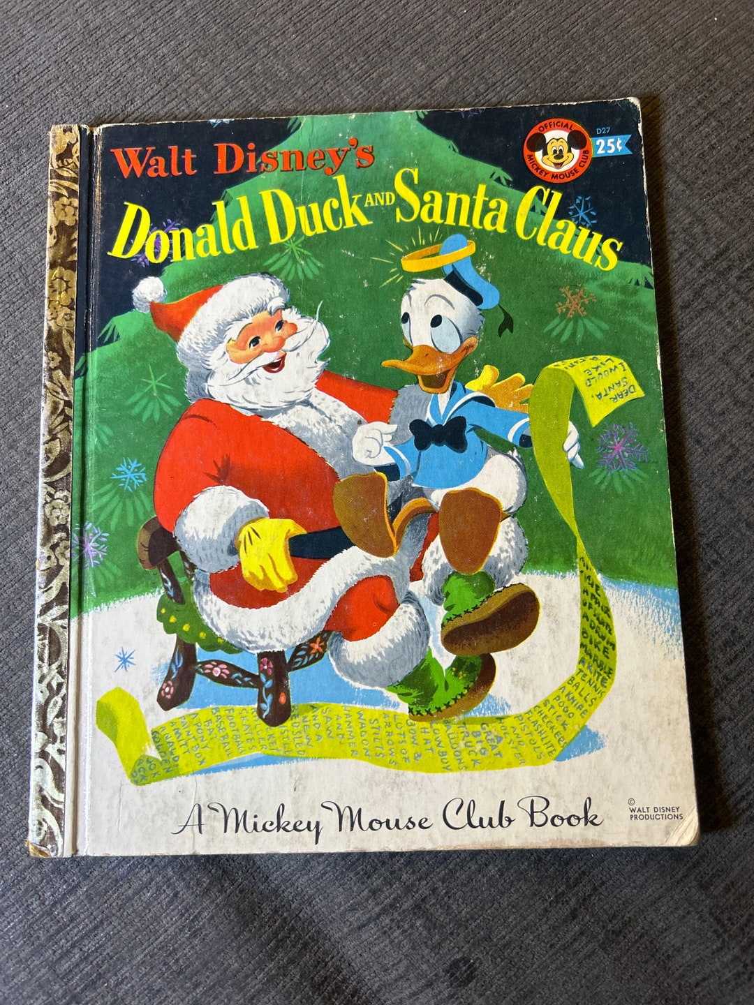 Walt Disneys Little Golden Book donald Duck and Santa Claus E-fourth ...