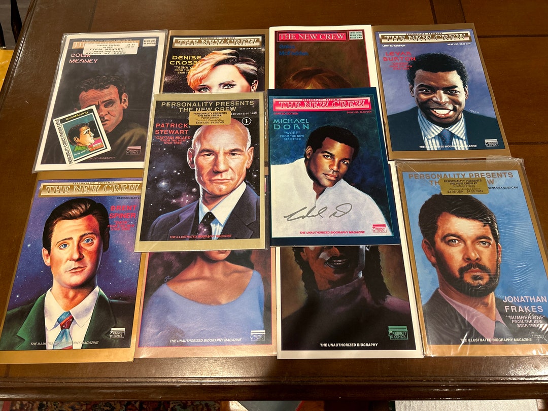 Star Trek the New Crew Comics-personality Presents 10 Comics - Etsy