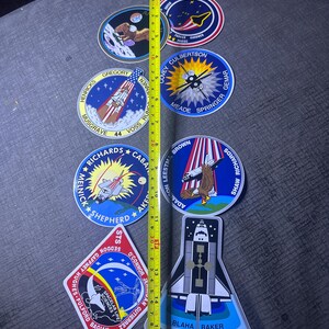 8 Nasa-apollo-shuttle (mission Stickers) Actual Mission Design (NOS) - Etsy