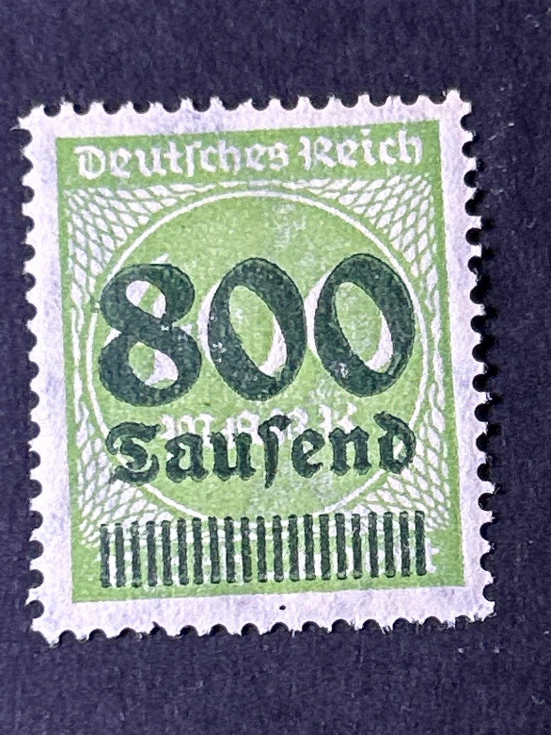 1923 Welmar German Hyperinflation Stamp 800000/400 High CV - Etsy