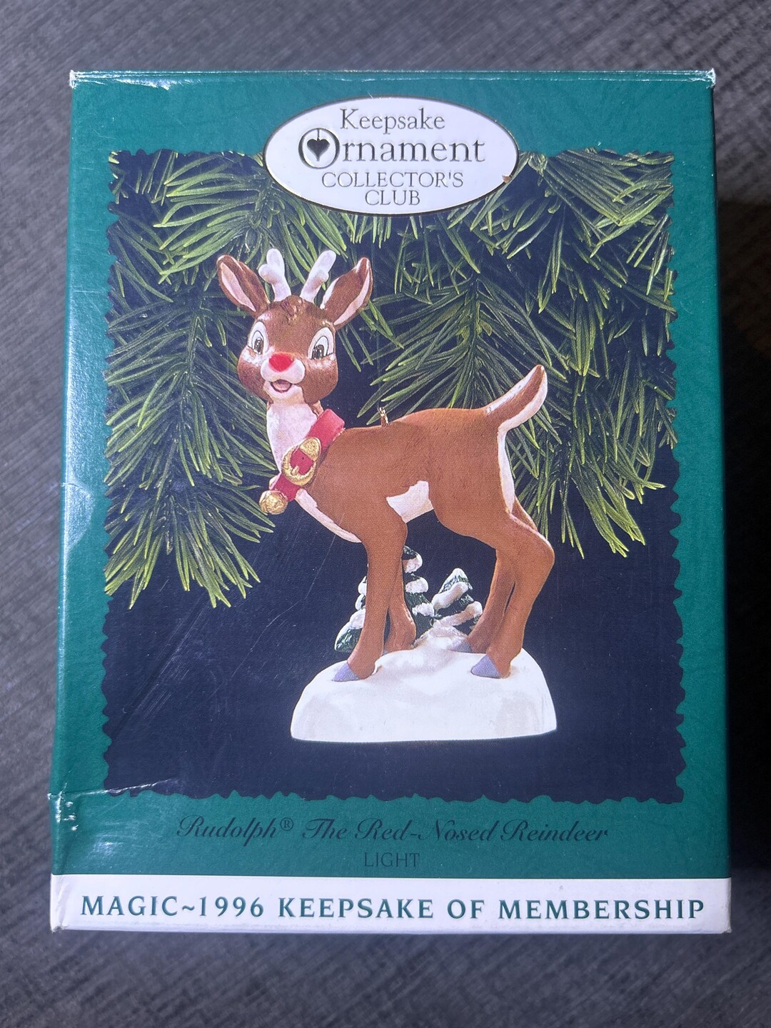 Hallmark “rudolph the Red Nose Reindeer” New in Box (lighted Nose) Club ...