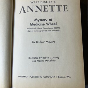 Disney’s Annette “mystery at Medicine Wheel” Whitman-hc-1964 - Etsy