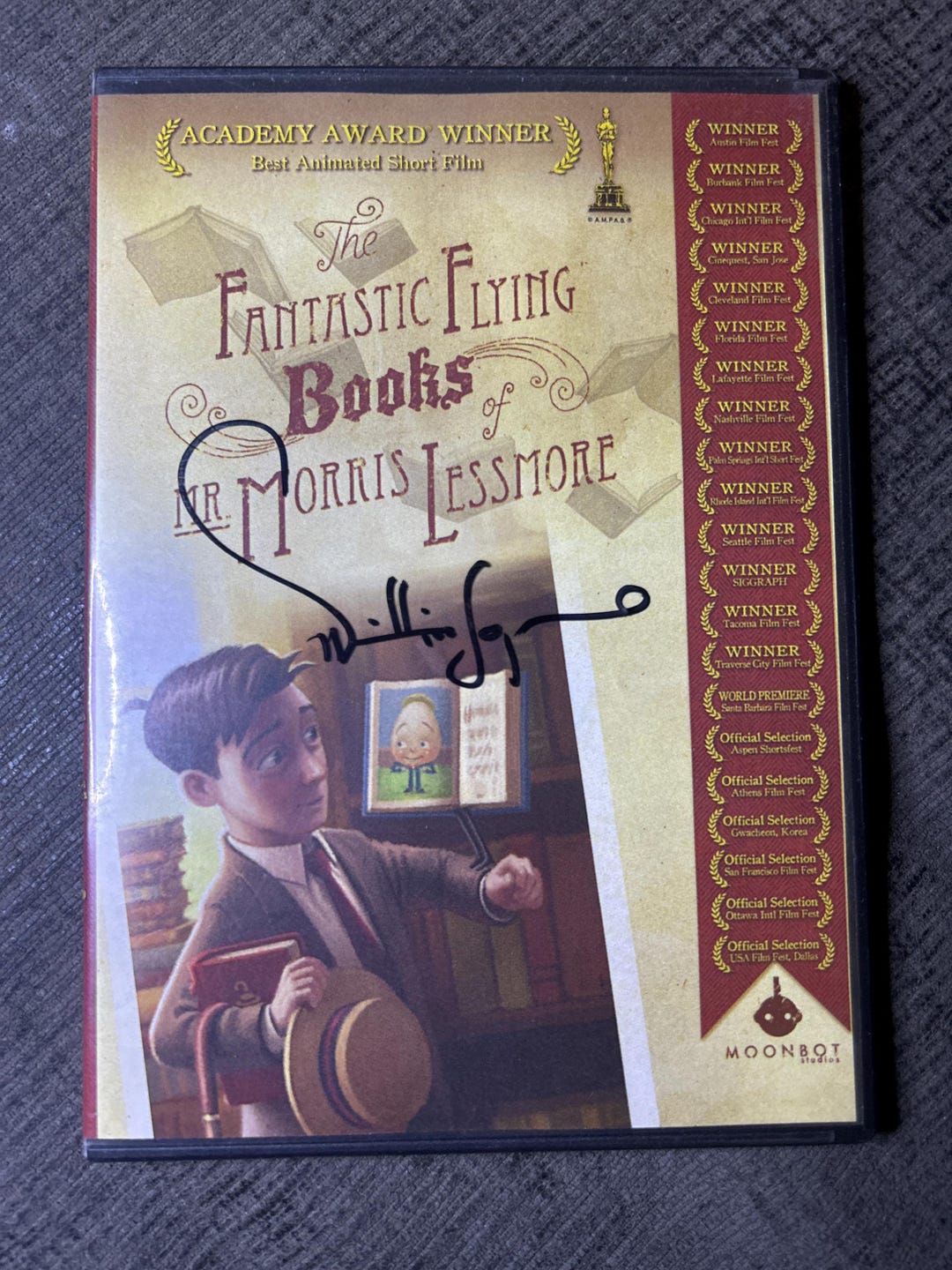 Fantastic Flying Books of Morris Lessmore (dvd)autographed by William ...