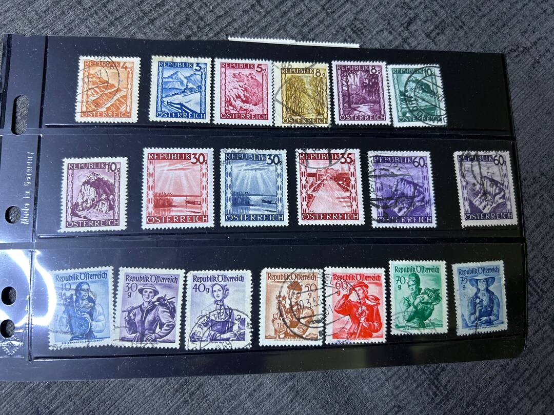 33 Austria Postage Stamps 1945-60 - Etsy