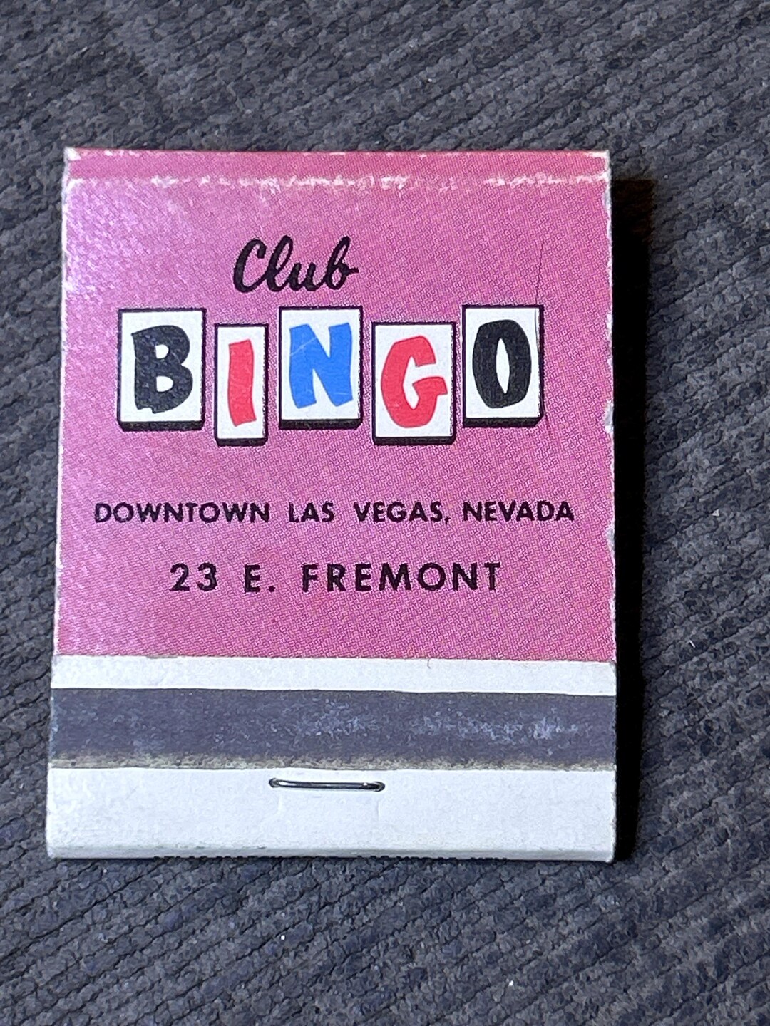 Rare Las Vegas “club Bingo” Match Book (1970’s) Unstruck - Etsy