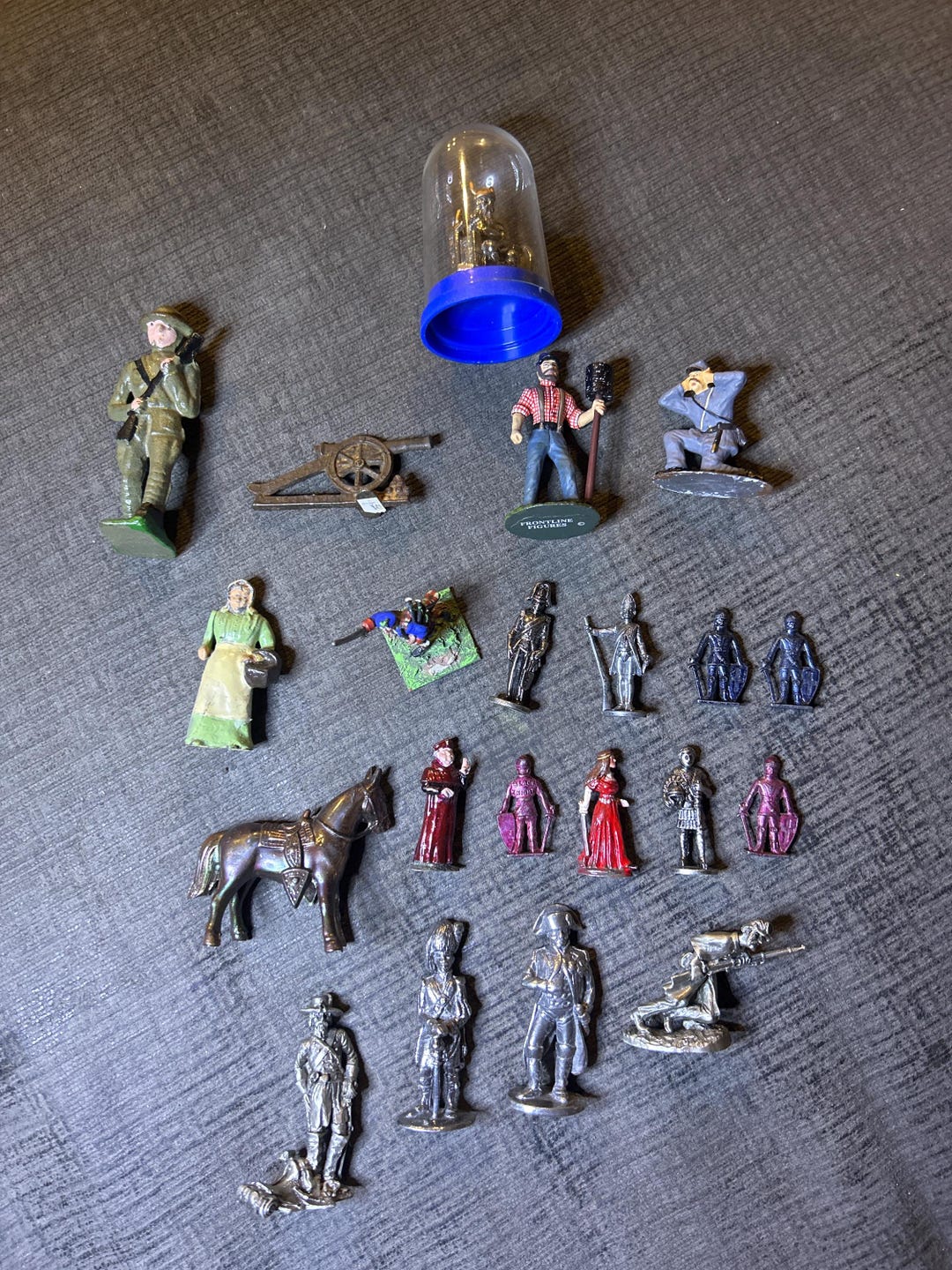 21 Metal/lead/pewter Miniature Figurines (hudson, Westfair,+++ (loose ...