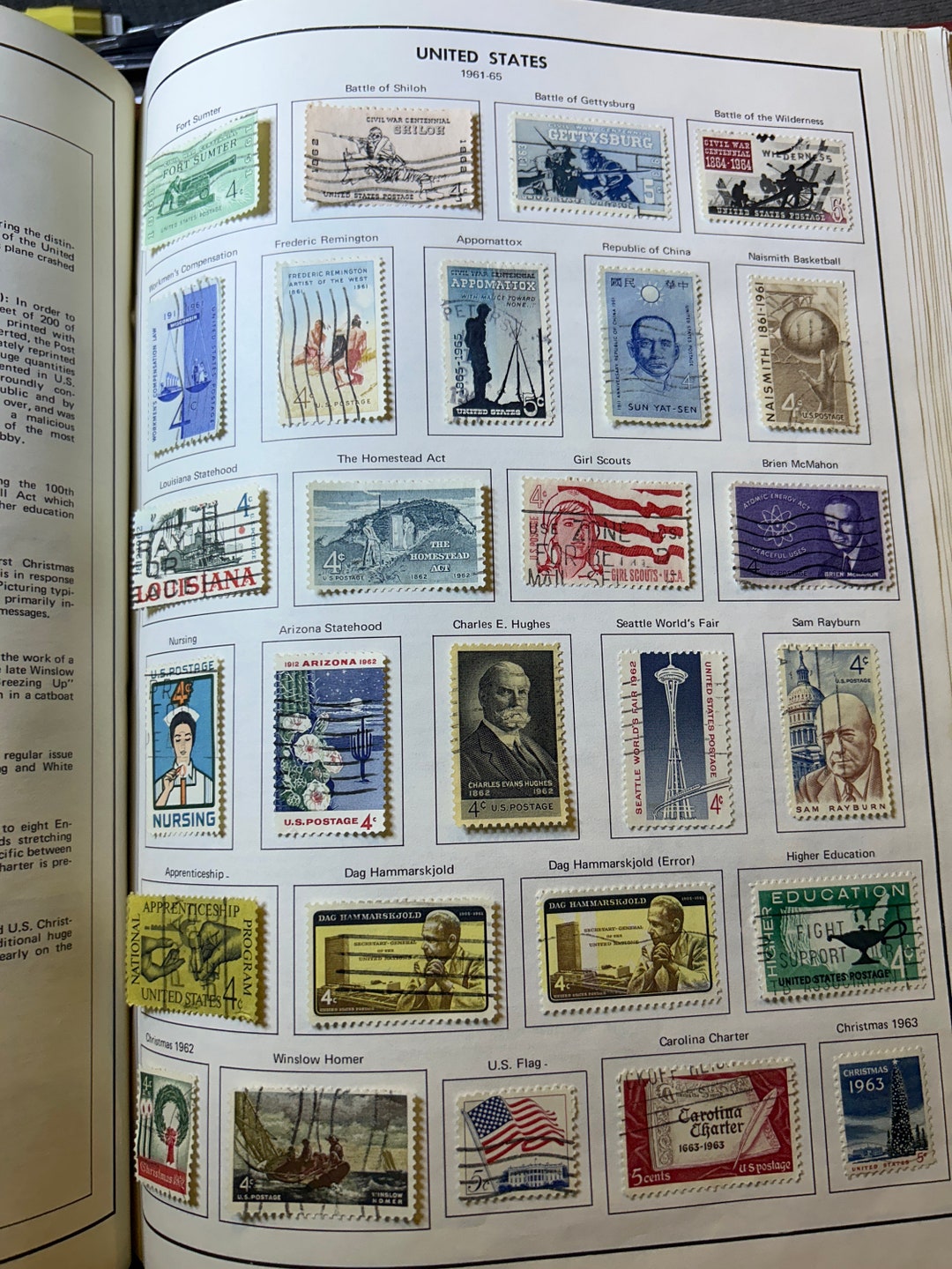 70 U. S. Stamps 1961-66 (used on Sheets) - Etsy