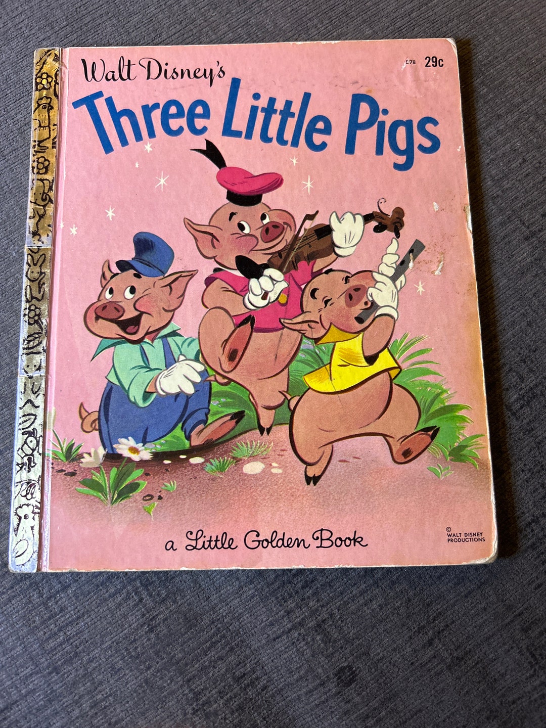 Little Golden Book “walt Disneys Three Little Pigs” A-first Print - Etsy