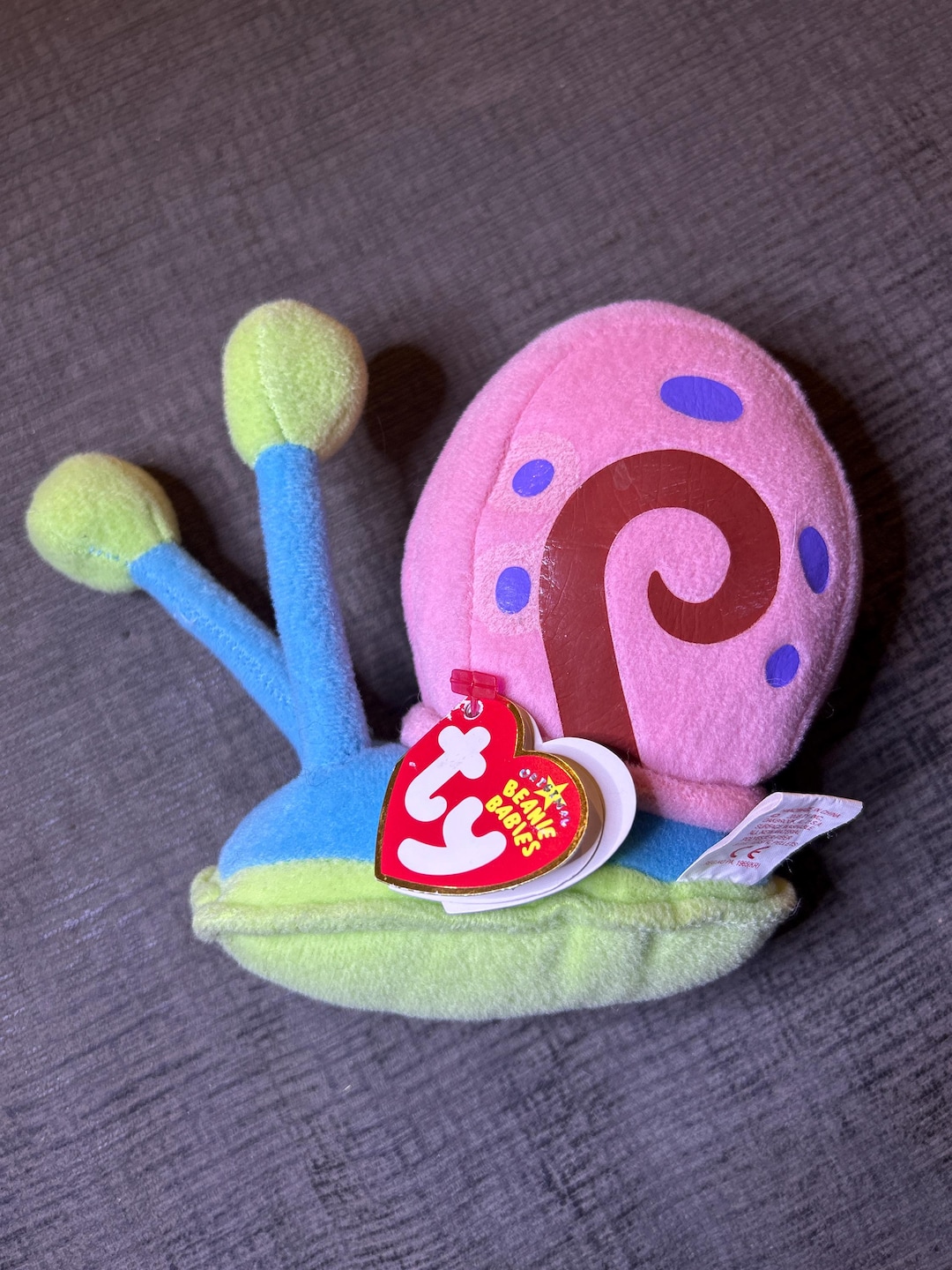 TY Beanie Babies “gary the Snail ” Mint With Tag Spongebob Collection ...