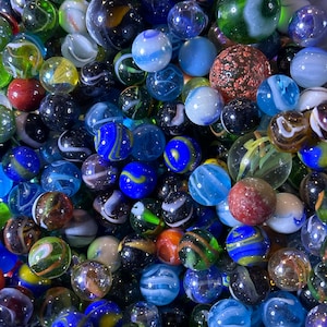 Antique-modern Marbles 35 Pieces (glass) - Etsy UK