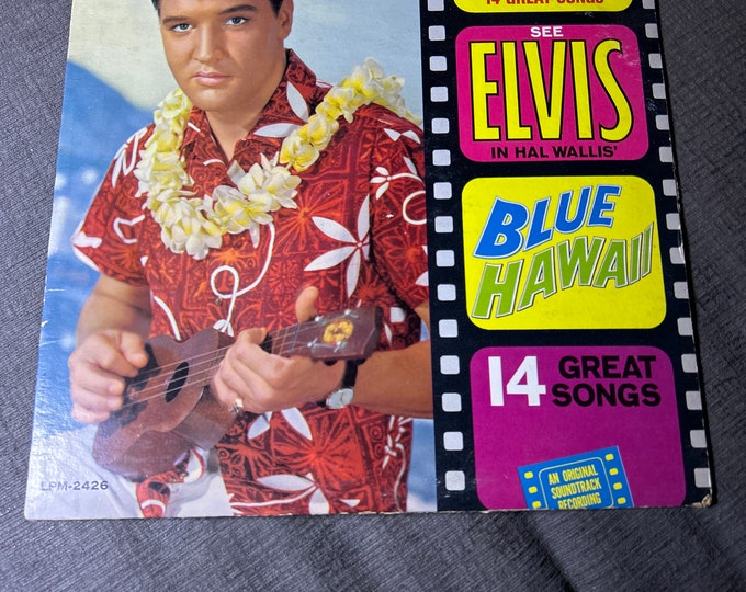 Elvis Presley “blue Hawaii” Album Cover-no Record - Etsy