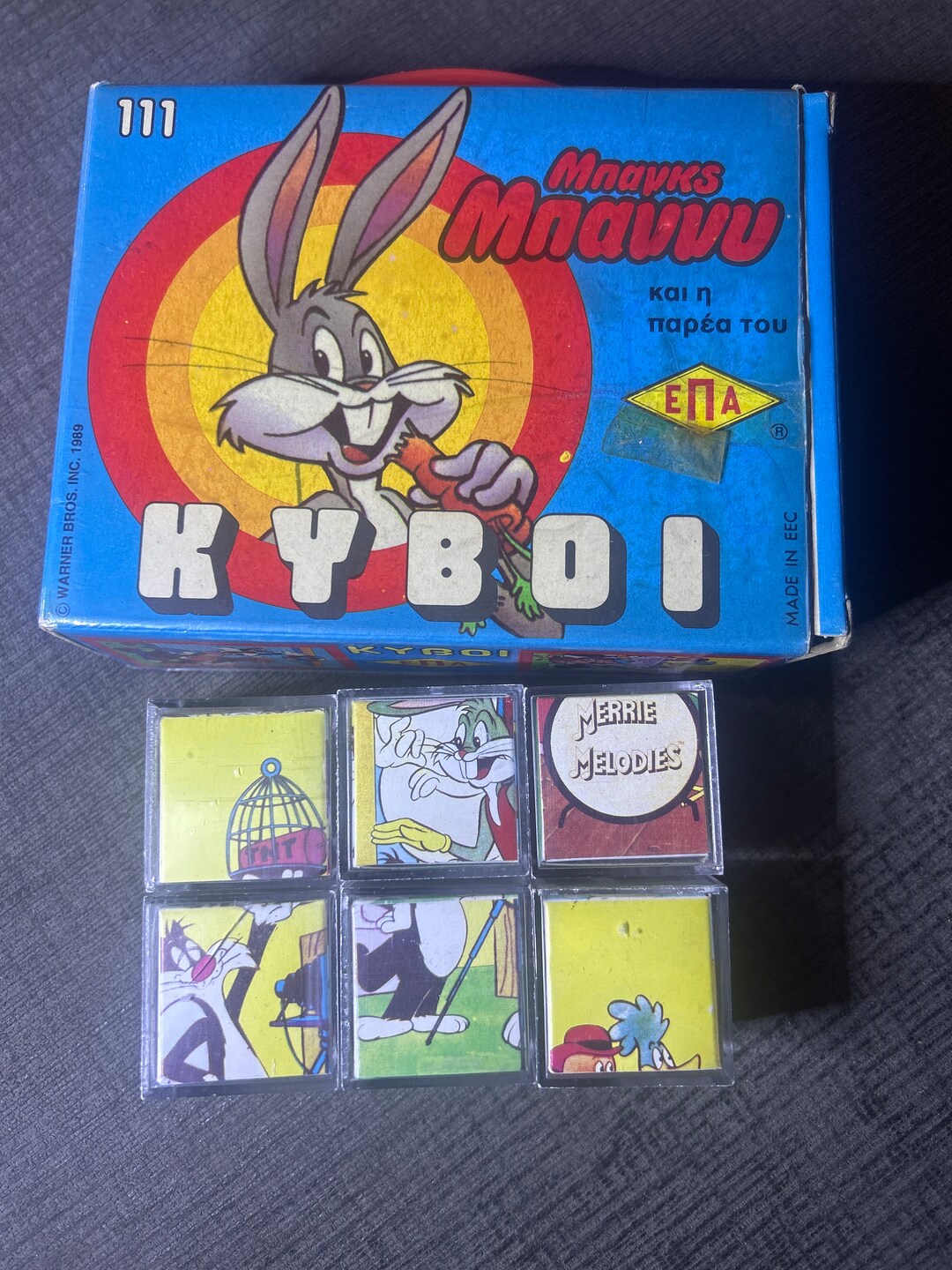 Bugs Bunny Cube Toy W/box 6 Cubes (greece) - Etsy