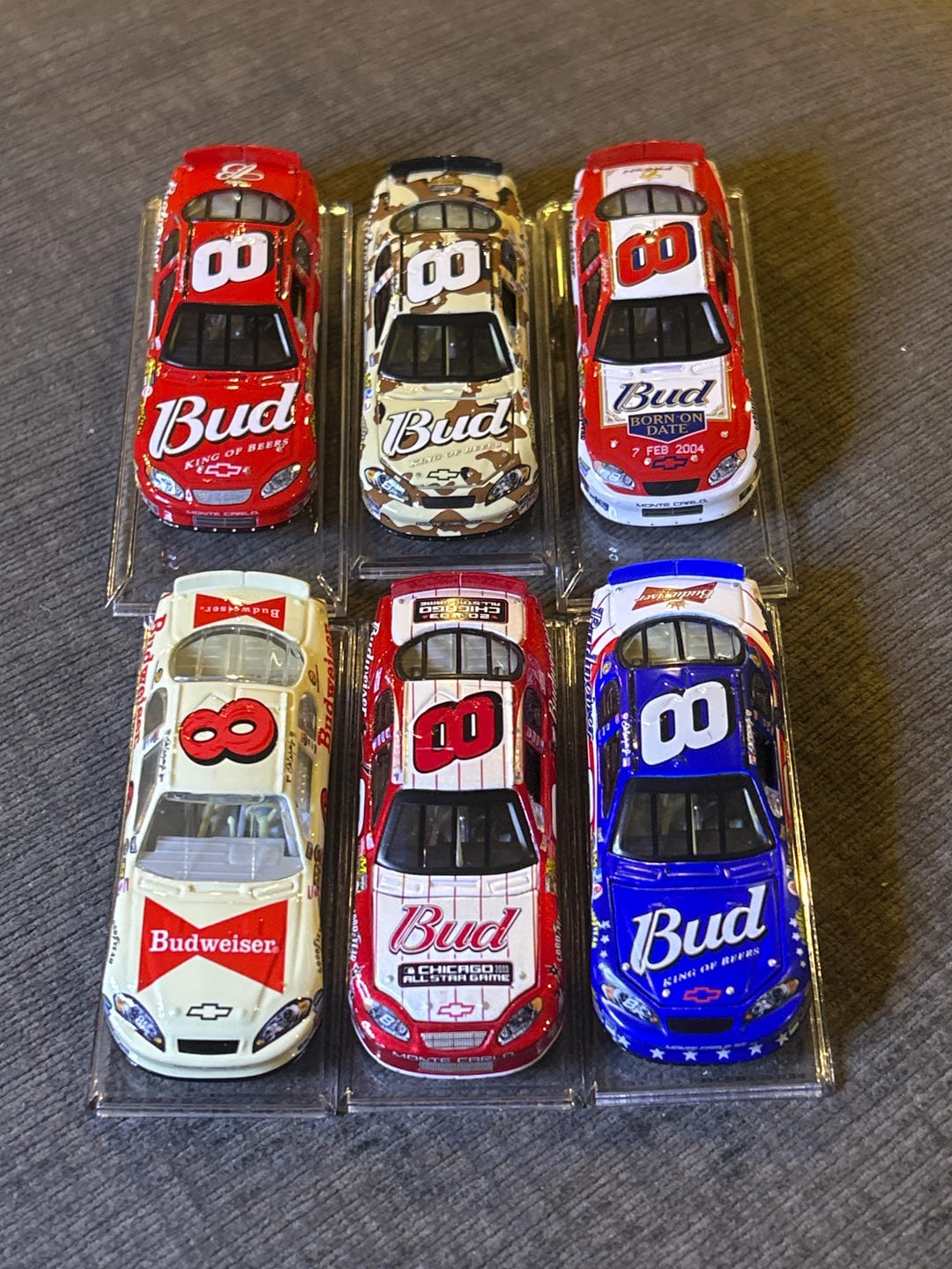 Action Dale Earnhardt Jr. #8 Budweiser Car Lot “6 Cars” 1:64th Loose - Etsy