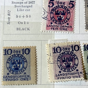 Sweden Bob Semi-postal 1916-18 (19 Stamps) High CV - Etsy