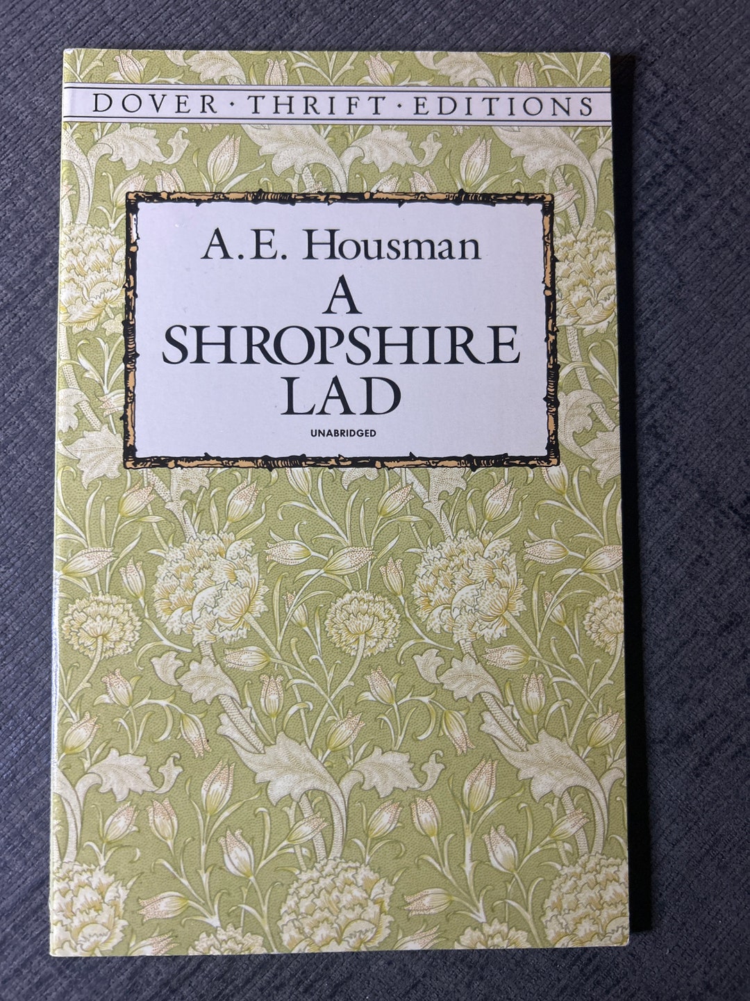A. E. Housman “A Shropshire Lad” Softcover New Old Stock - Etsy