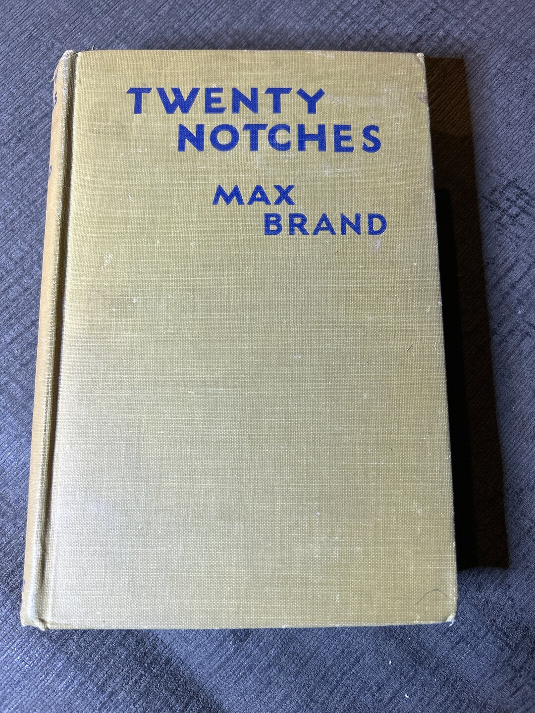 Max Brand “twenty Notches” 1932-hc-good - Etsy