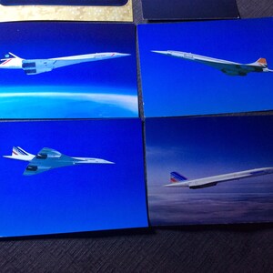 6 Concorde Post Cards New air France-british Airways - Etsy