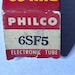 Philco Electronic Tube 6SF5 New Old Stock - Etsy