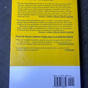 Effective Church Leadership by Kennon Callahan Softcover - Etsy