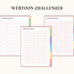 Webtoon Anime Manhwa Journal | Digital Webtoon Planner | Digital ...