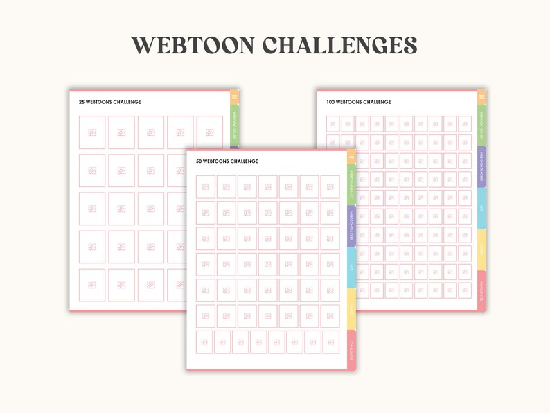 Webtoon Anime Manhwa Journal Digital Webtoon Planner - Etsy