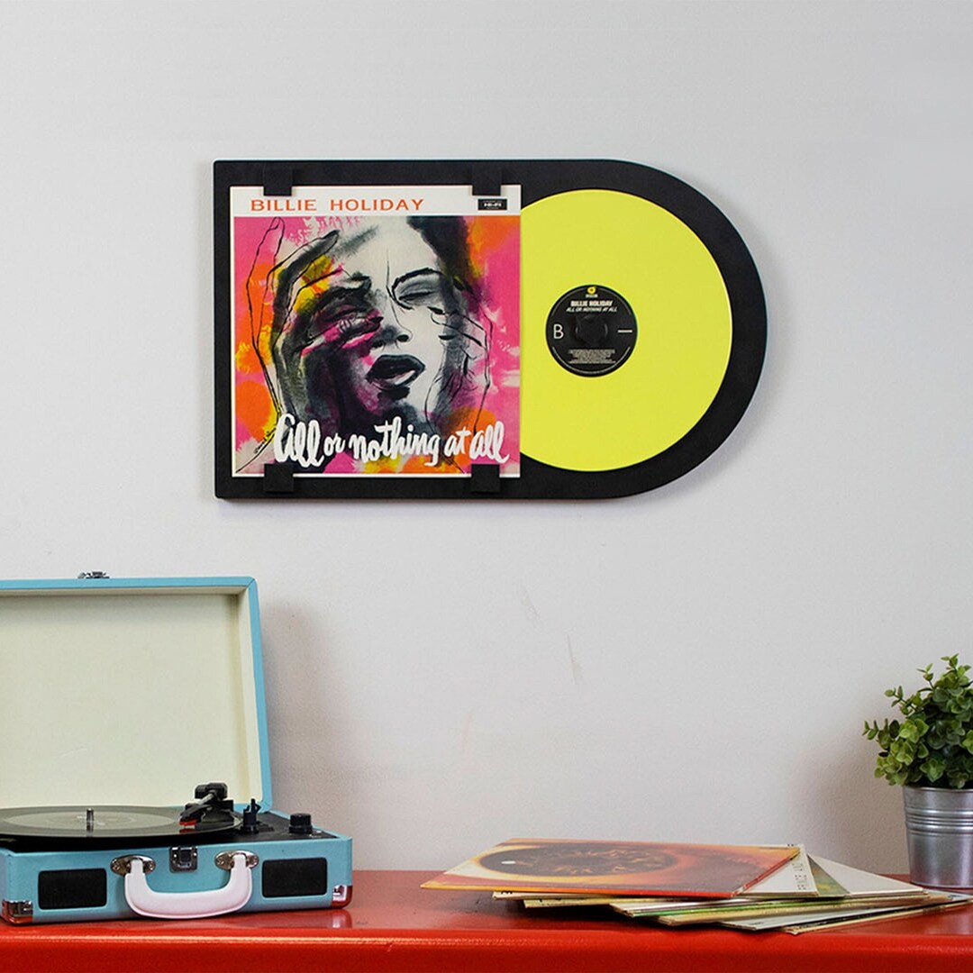 Vinyl Display Album BLACK Vinyl Frame 100% Wood and Handmade Vinyl ...