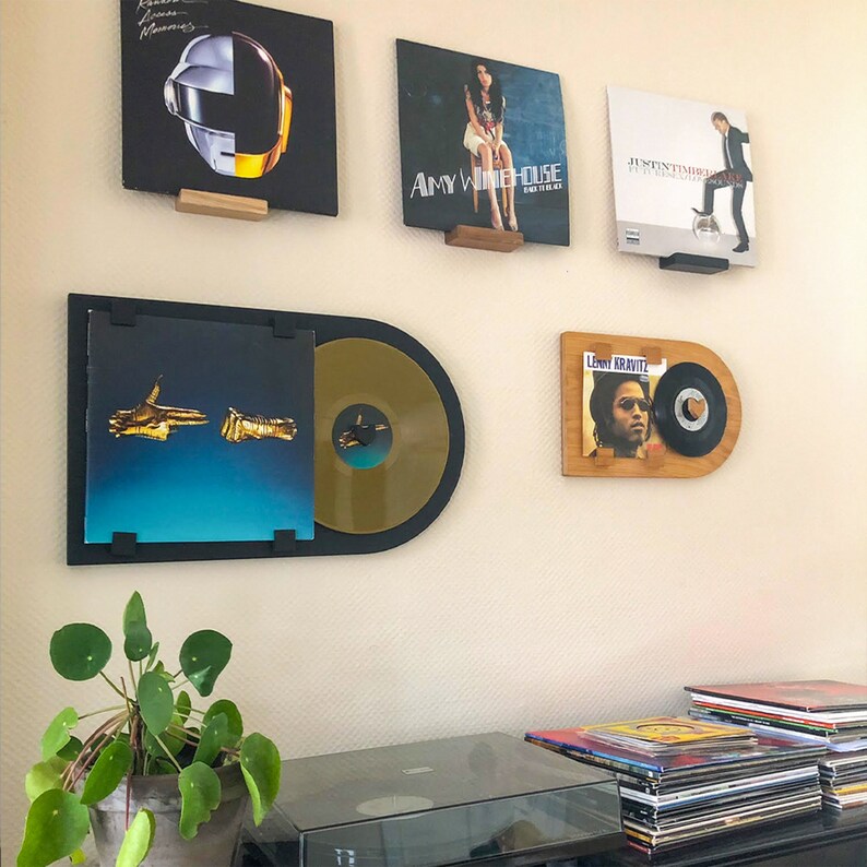 Vinyl Display Album BLACK Vinyl Frame 100% Wood and Handmade Vinyl ...