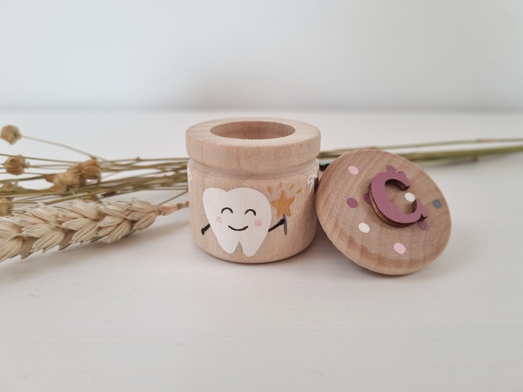 Milk Tooth Box tooth Fairy Personalized Hand Painted Tooth Box Made of ...