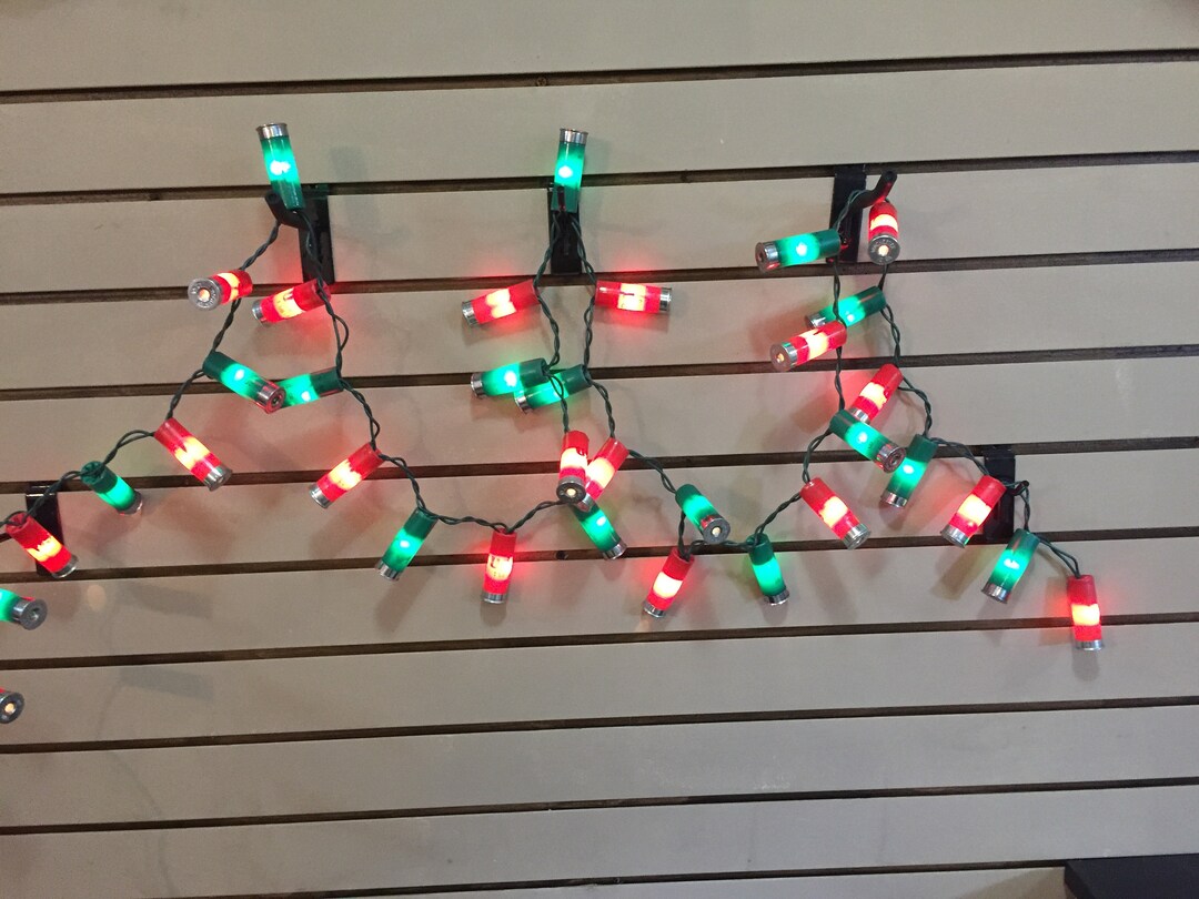 Red & Green Shotgun Shell LED Christmas Lights, 50 Light String, Tree ...
