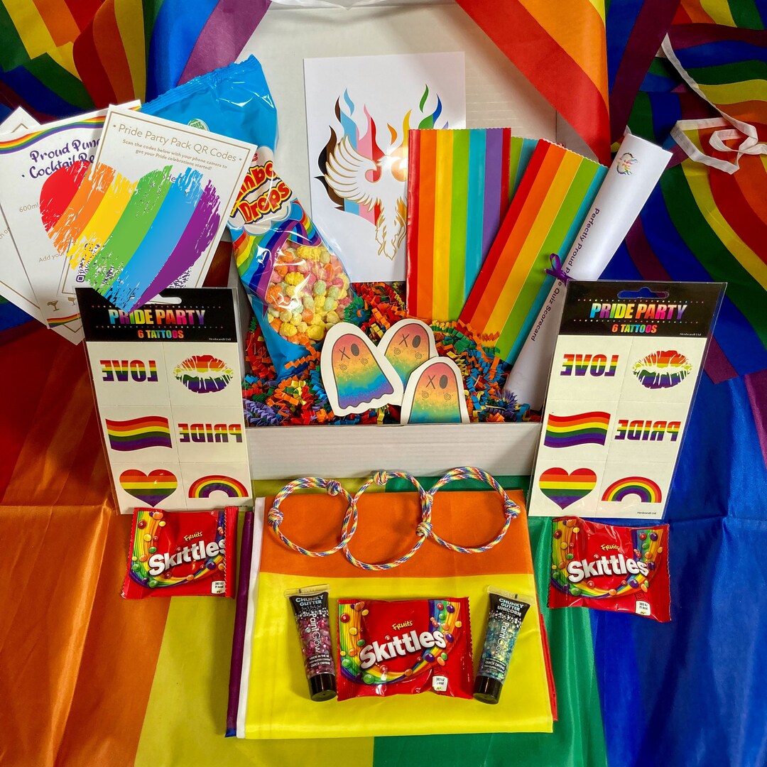 Gay Pride Party Box for Groups, Pride Party, Festival Gifts ...