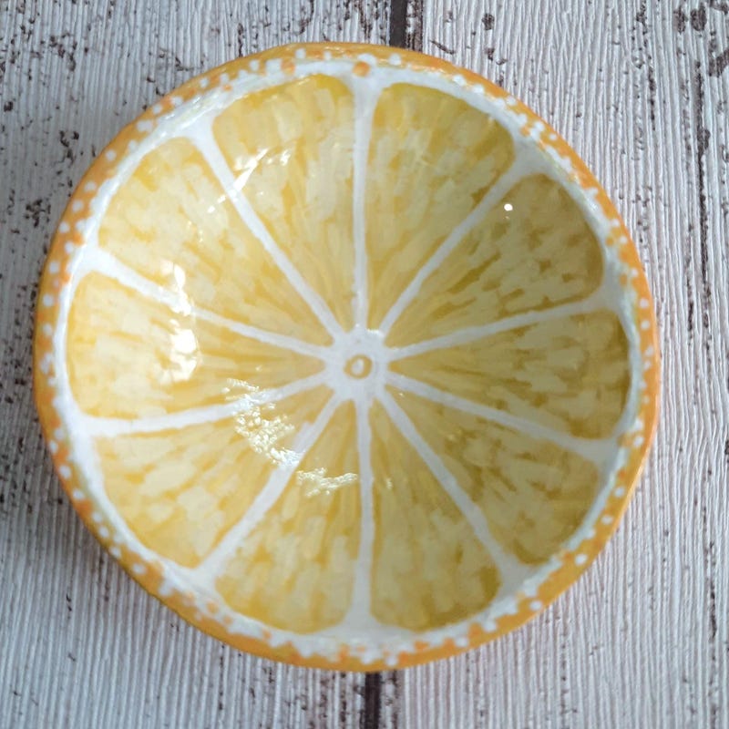 Ceramic Lemon Dishes - Etsy