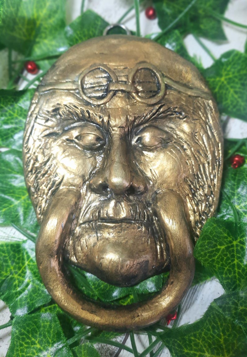 A Christmas Carol, Jacob Marley Door Knocker Ornament, Scrooge's Door ...