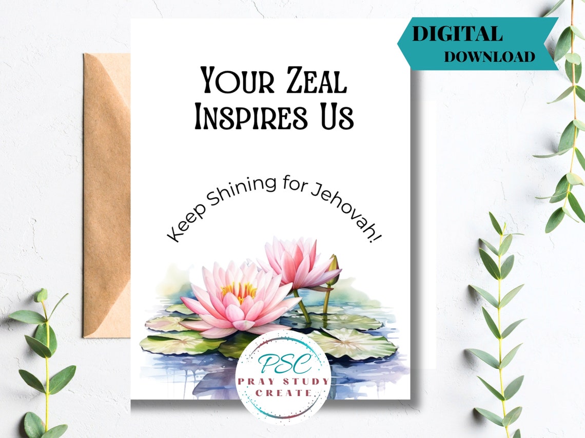 Printable Jehovah's Witness Pioneer Card, JW Card Digital ...