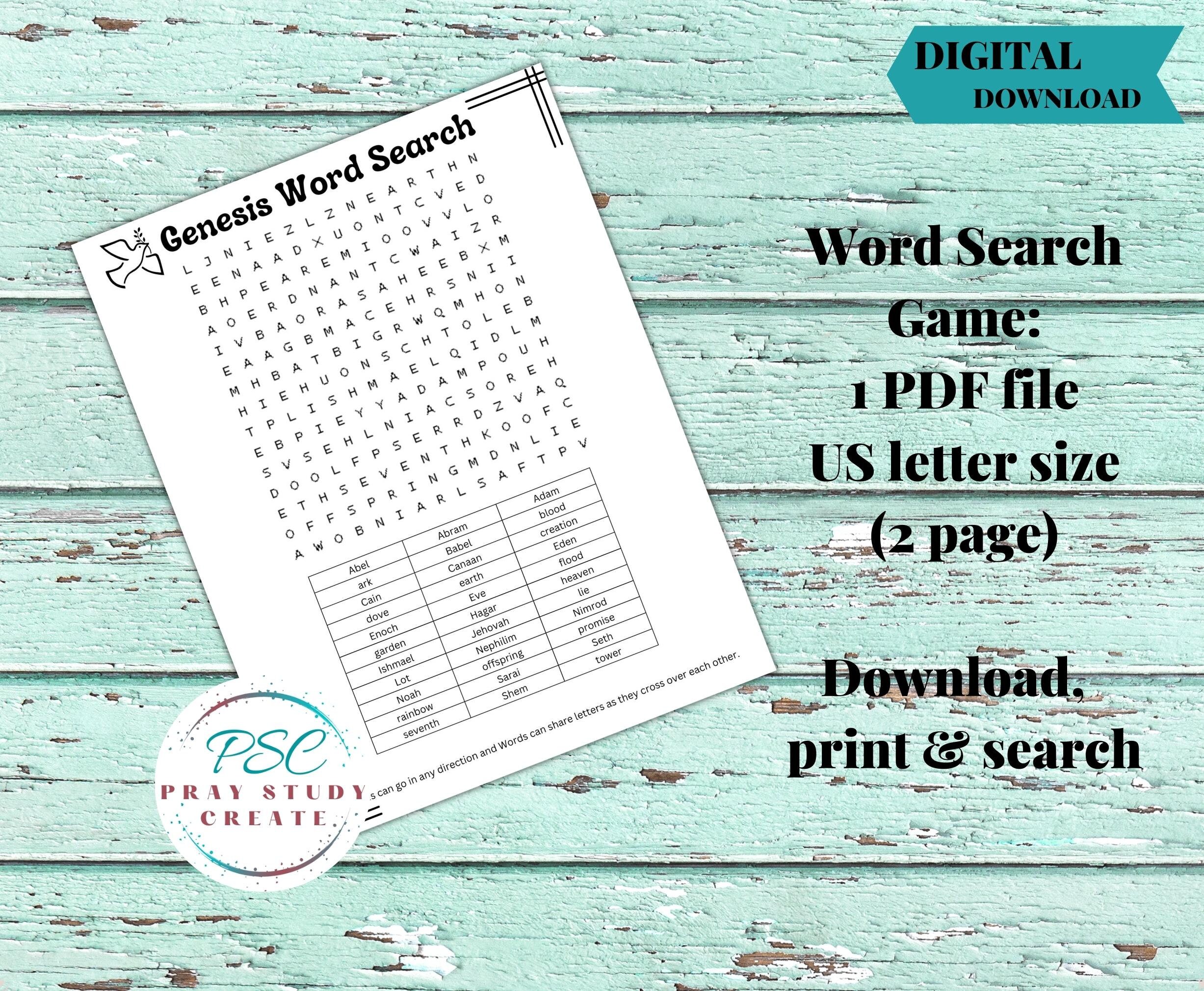 Printable JW Game Word Search, Jehovah's Witness Game for Kids, JW ...