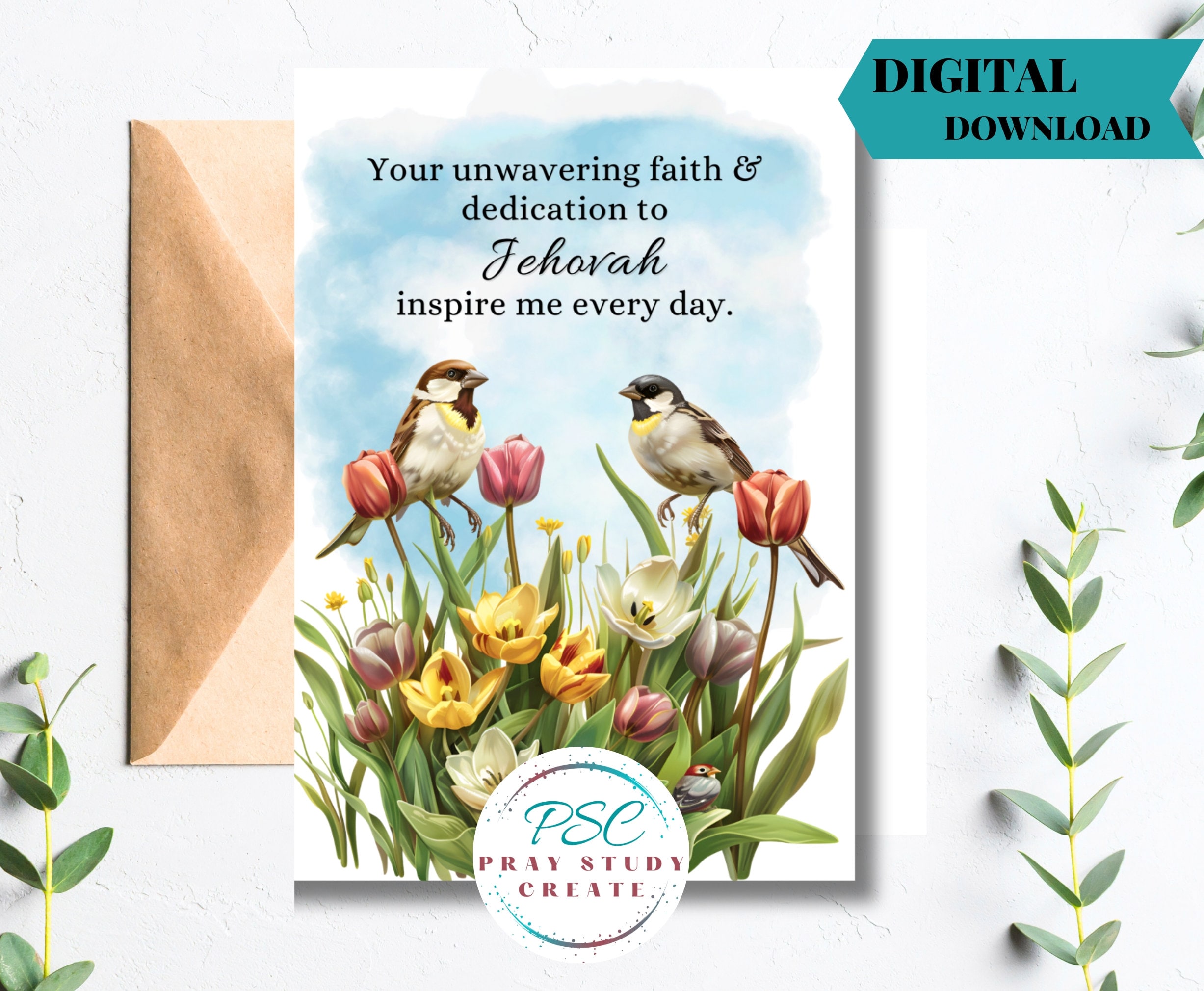 Printable Jehovah's Witness Greeting Card, JW Card to Encourage Jw ...