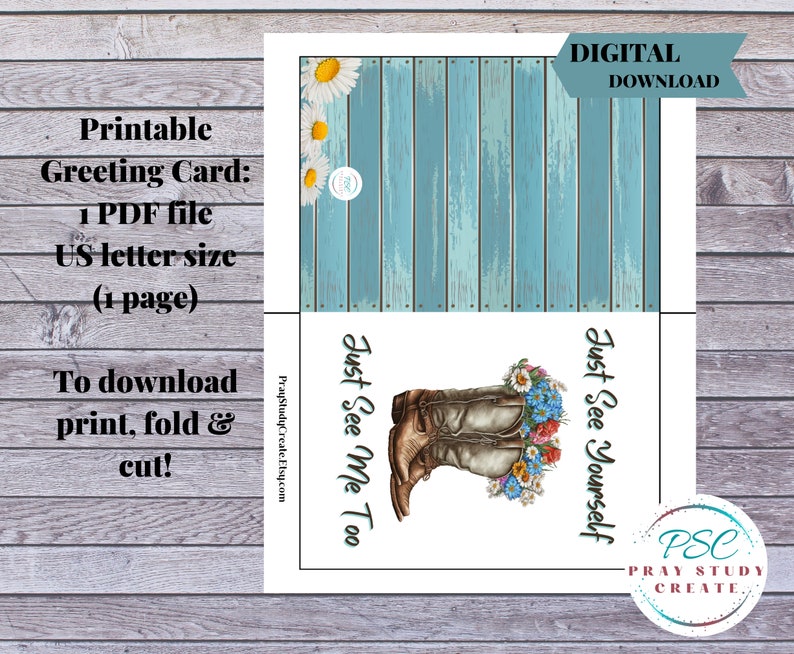 Printable Jehovah's Witness Greeting Card| JW Card Download | 5 X 7 ...