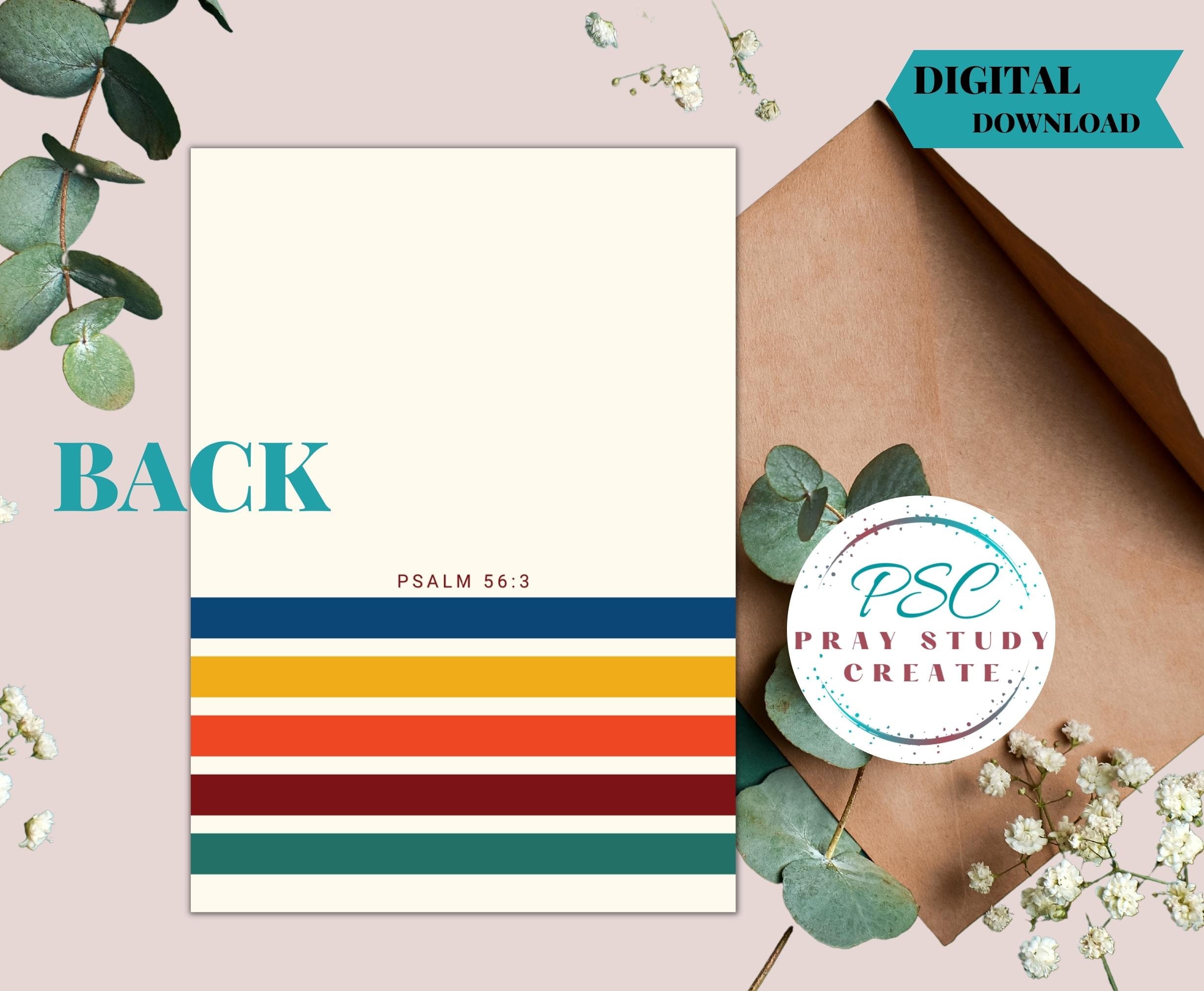 Printable Jehovah's Witness 2024 Year Text Greeting Card| Striped 2024 ...