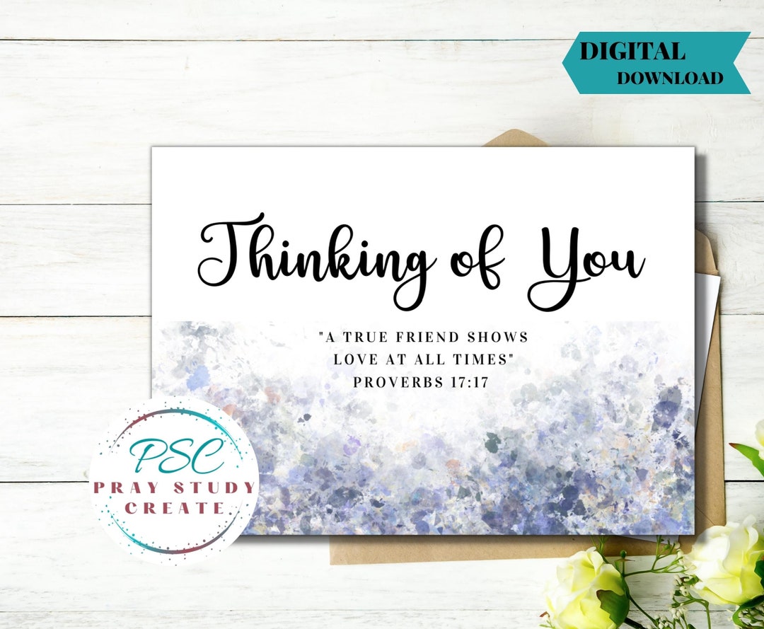 Printable Jehovah's Witness JW Thinking of You Greeting Card| Instant ...