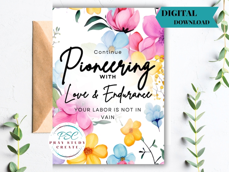 Printable Jehovah's Witness Pioneer Card, JW Card Digital ...